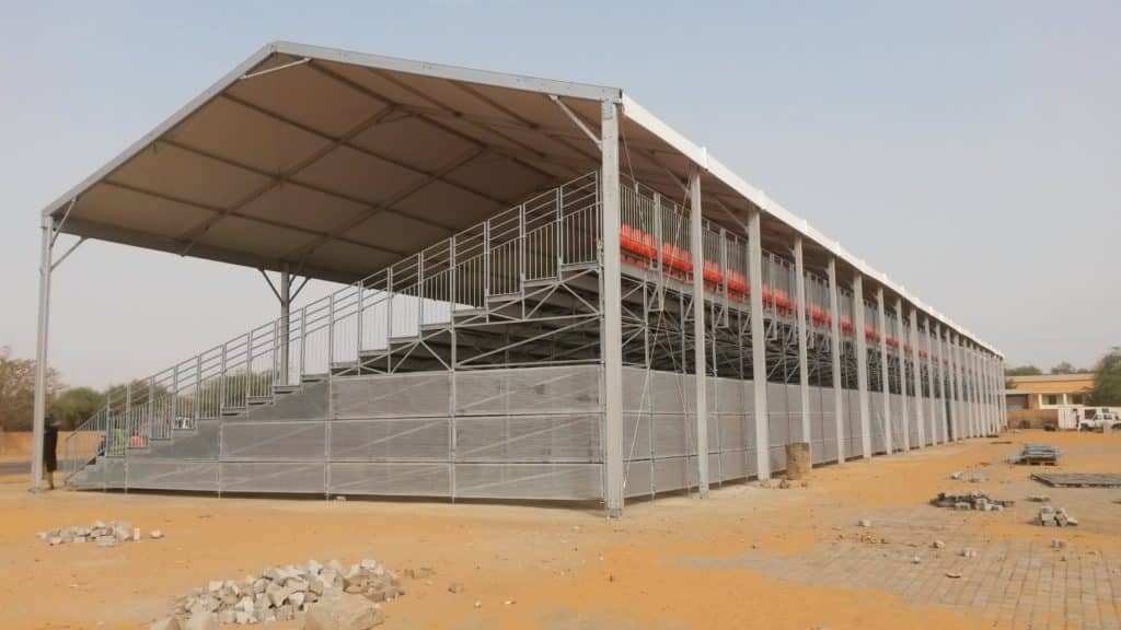 A COVERED GRANDSTAND WITH 2,100 SEATS IN NIGER - Alcor Équipements