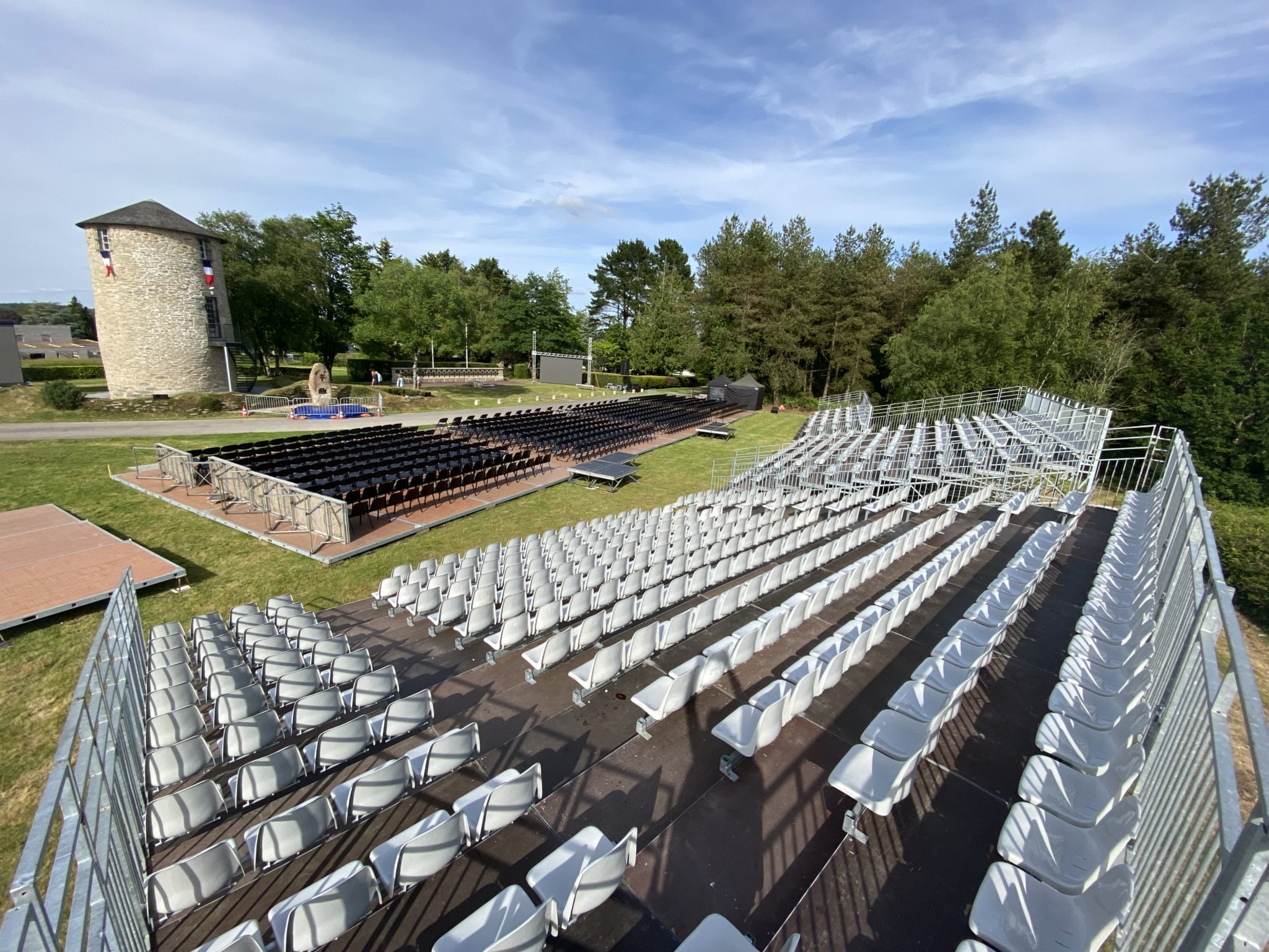 Modular grandstand for political rally & meeting