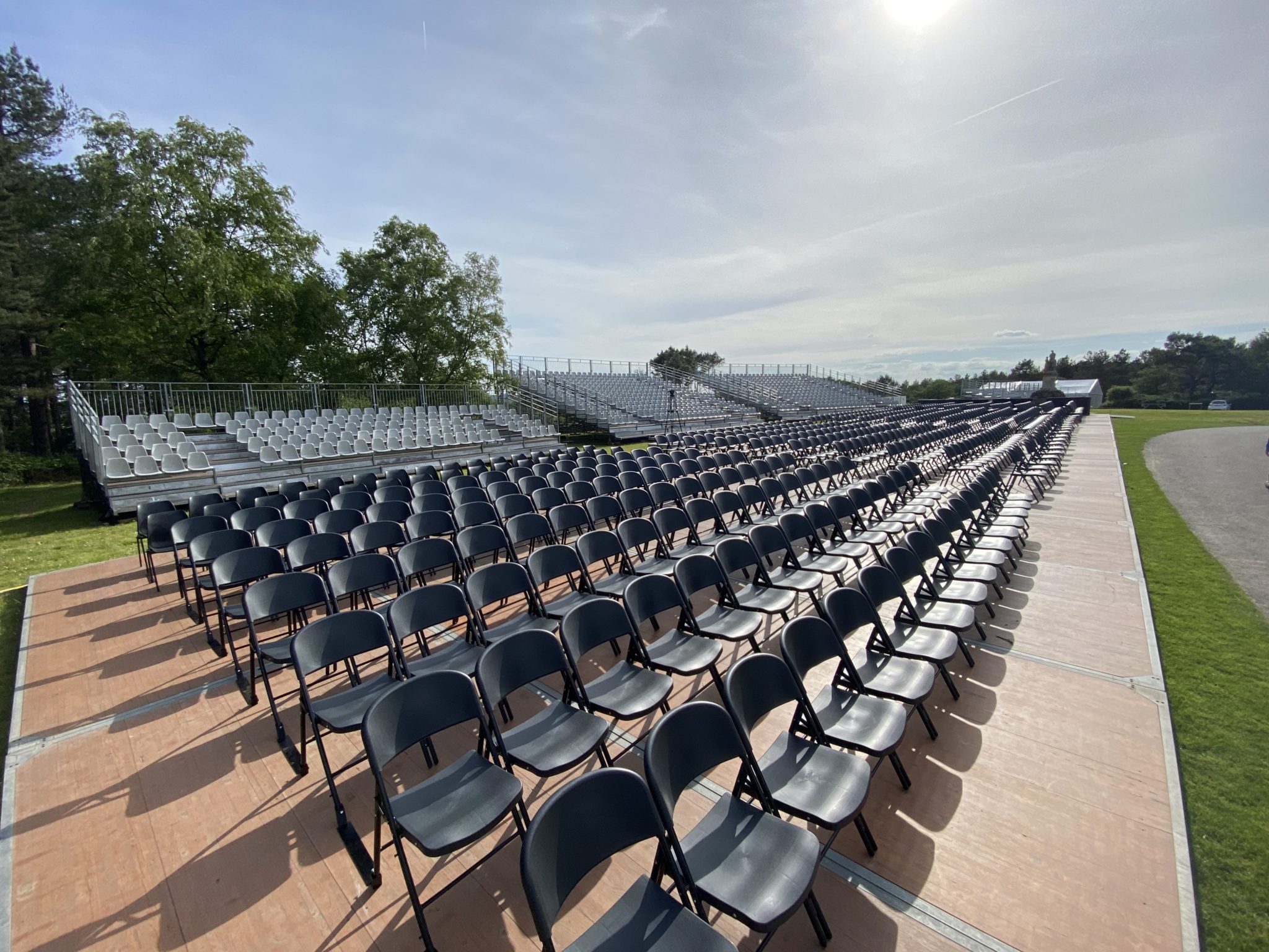 Modular grandstand for political rally & meeting
